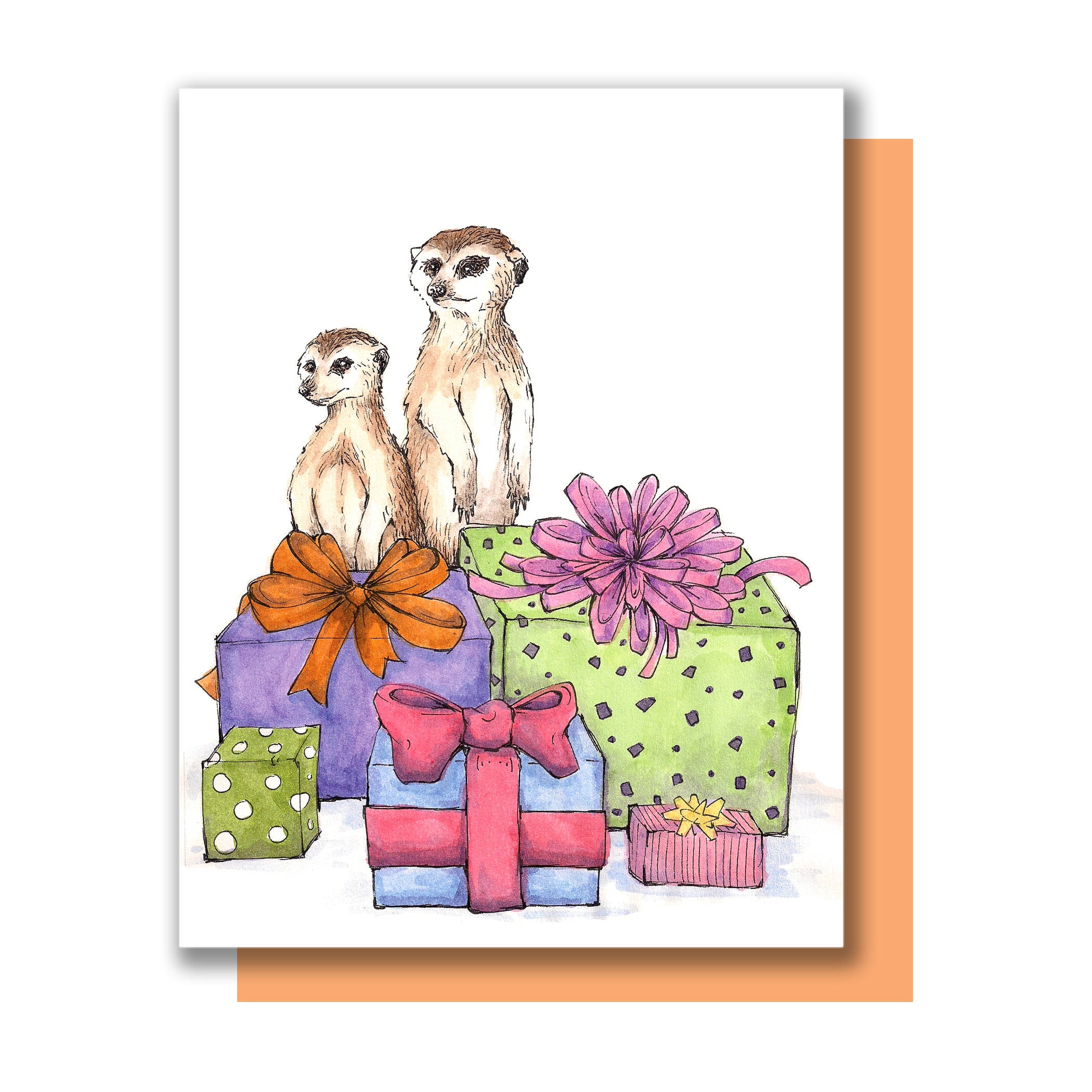 Party Meerkats Happy Birthday Celebration Card - Etsy