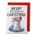 Merry Flippin' Christmas Dolphin Flipper Holiday Christmas Card - Etsy
