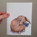 Party Bunny Lop Rabbit Happy Birthday Congrats Card - Etsy