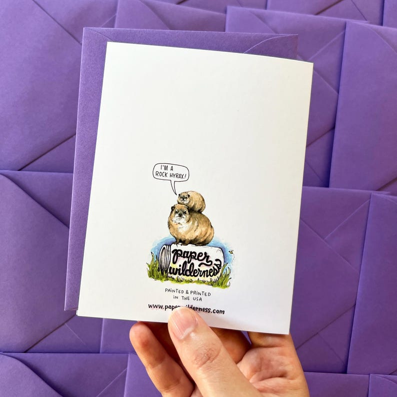 Hope Your Birthday Rocks Happy Birthday Rock Hyrax Card - Etsy