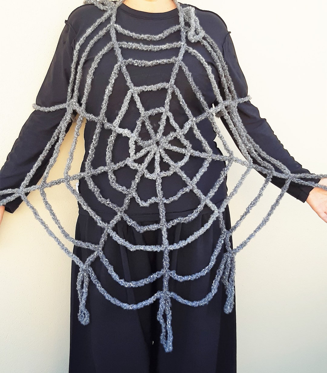 Halloween Spider Web Crochet Pattern, One Size Halloween Costume PDF ...
