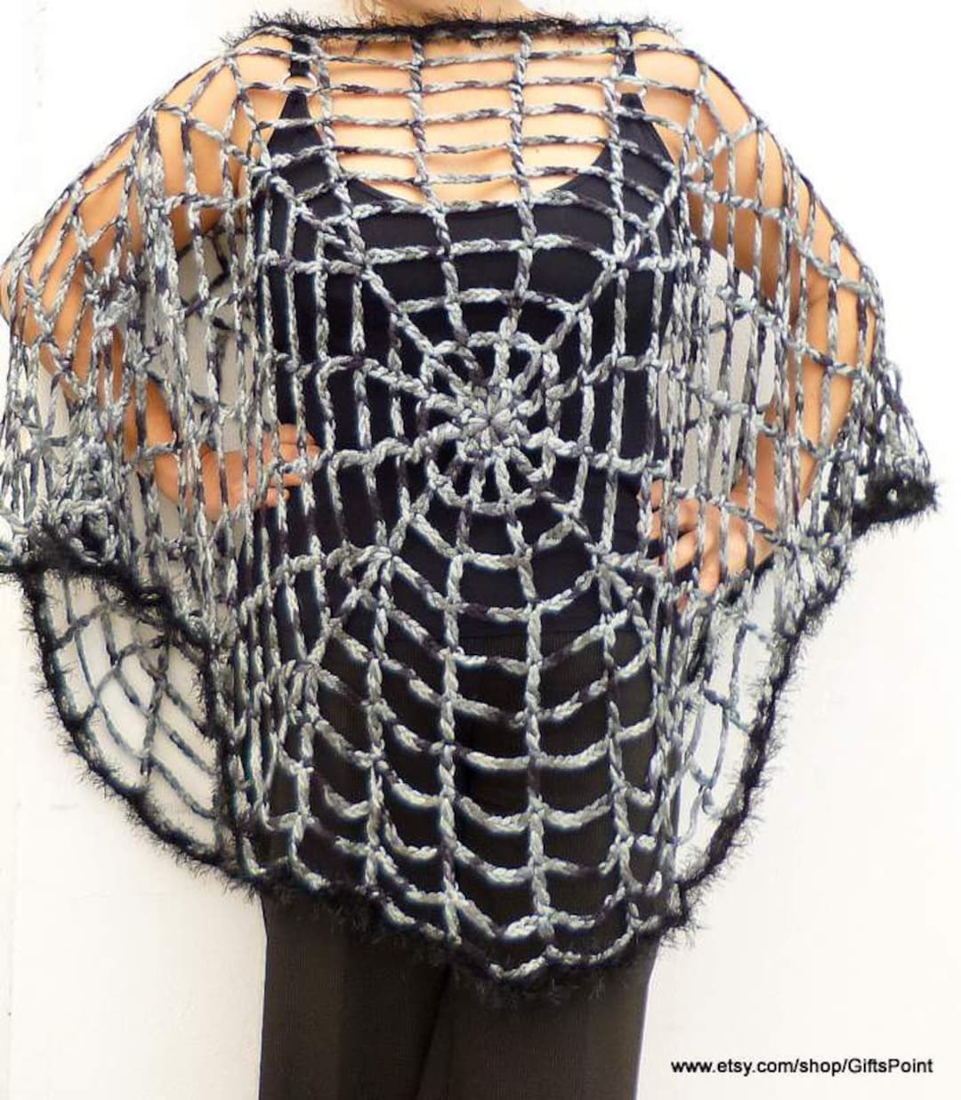 Halloween Pattern, PDF Crochet Pattern, Easy Crochet Poncho Pattern ...