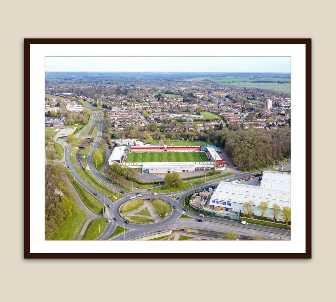 Stevenage Football Club's Lamex Stadium Aerial Photographic Print - Etsy UK
