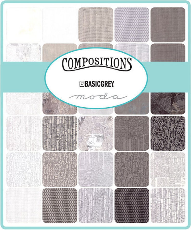 Compositions by Basic Grey 3045012 1/2 Yd - Etsy