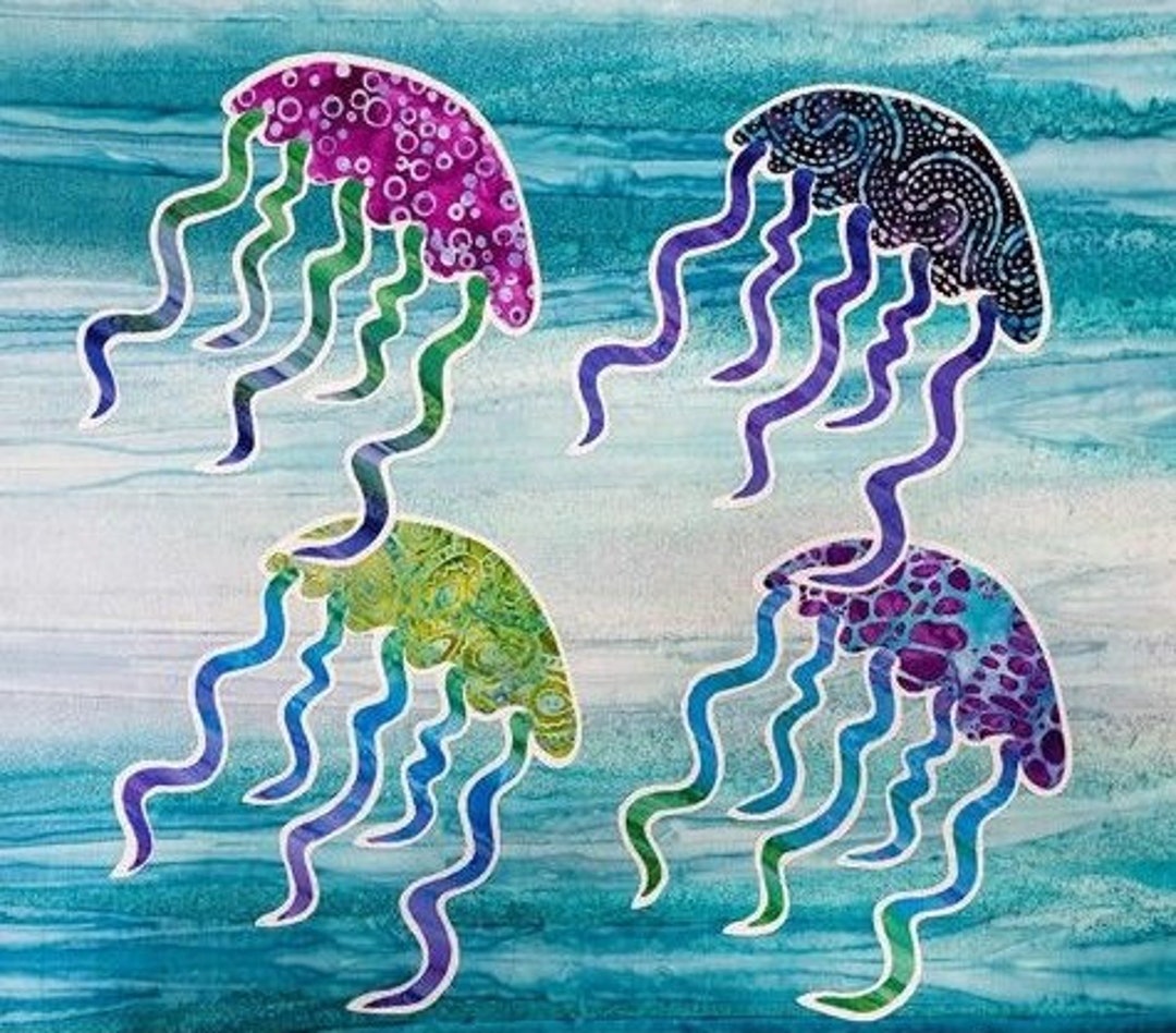 Jellyfish and Fish by Batik Australia - Quilt Pattern - Etsy UK