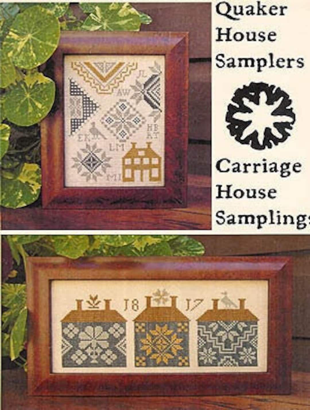 Quaker House Samplers - Carriage House Samplings - Chart Only - Etsy