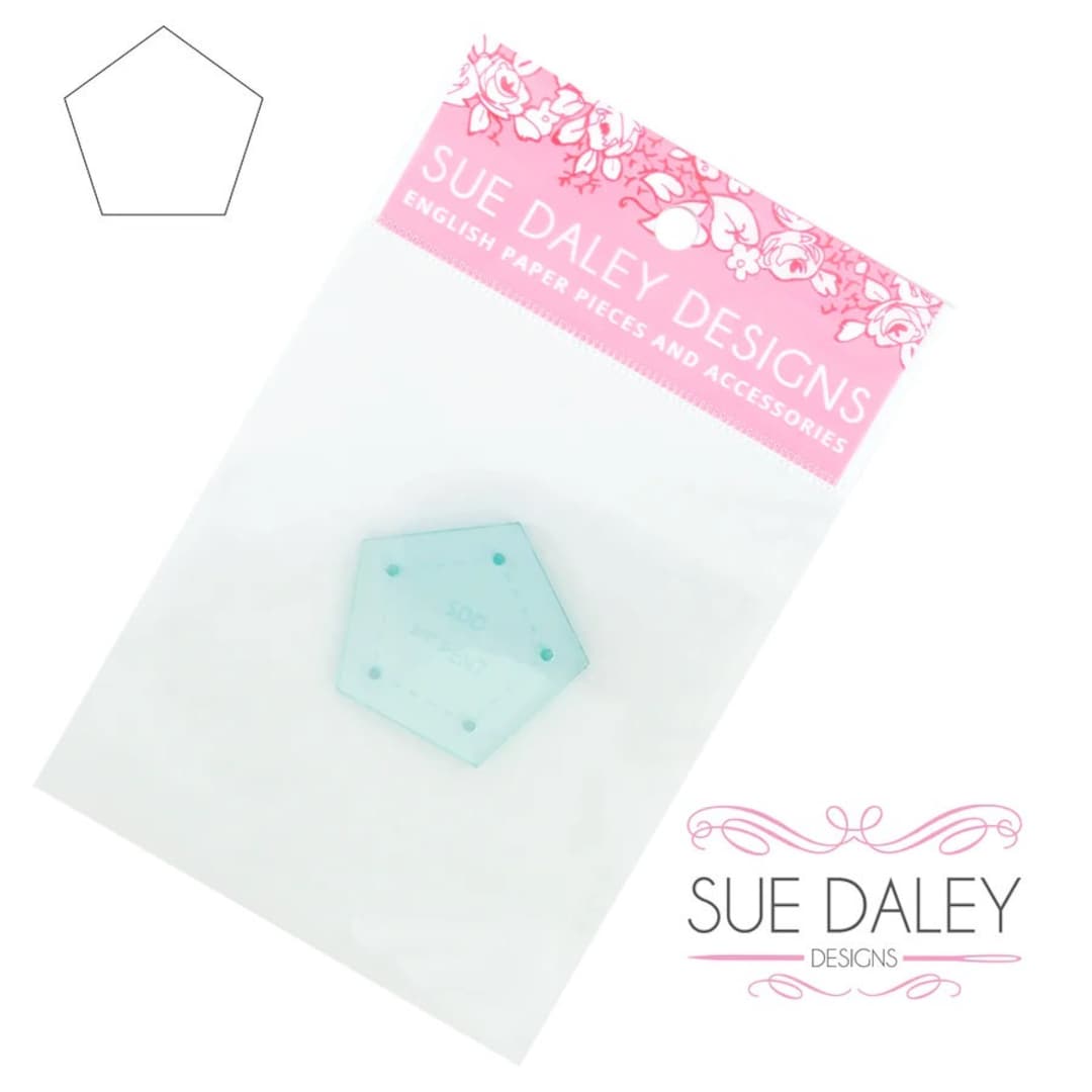 Pentagon Acrylic Templates - Sue Daley Designs - Etsy
