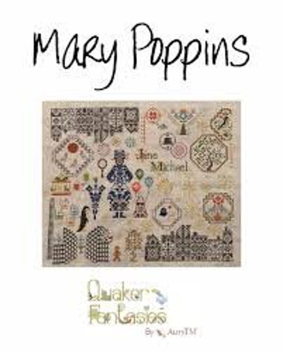 Sewing & Fiber AuryTM Mary Poppins Sewing & Needlecraft Cross Stitch ...