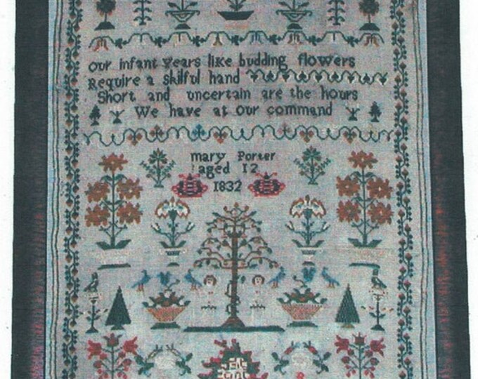 Mary Porter 1832 - Praiseworthy Stitches - Cross Stitch Chart - Etsy