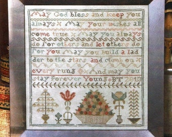 HEARTSTRING SAMPLERY Cross Stitch Nation Counted Cross Stitch Patterns ...