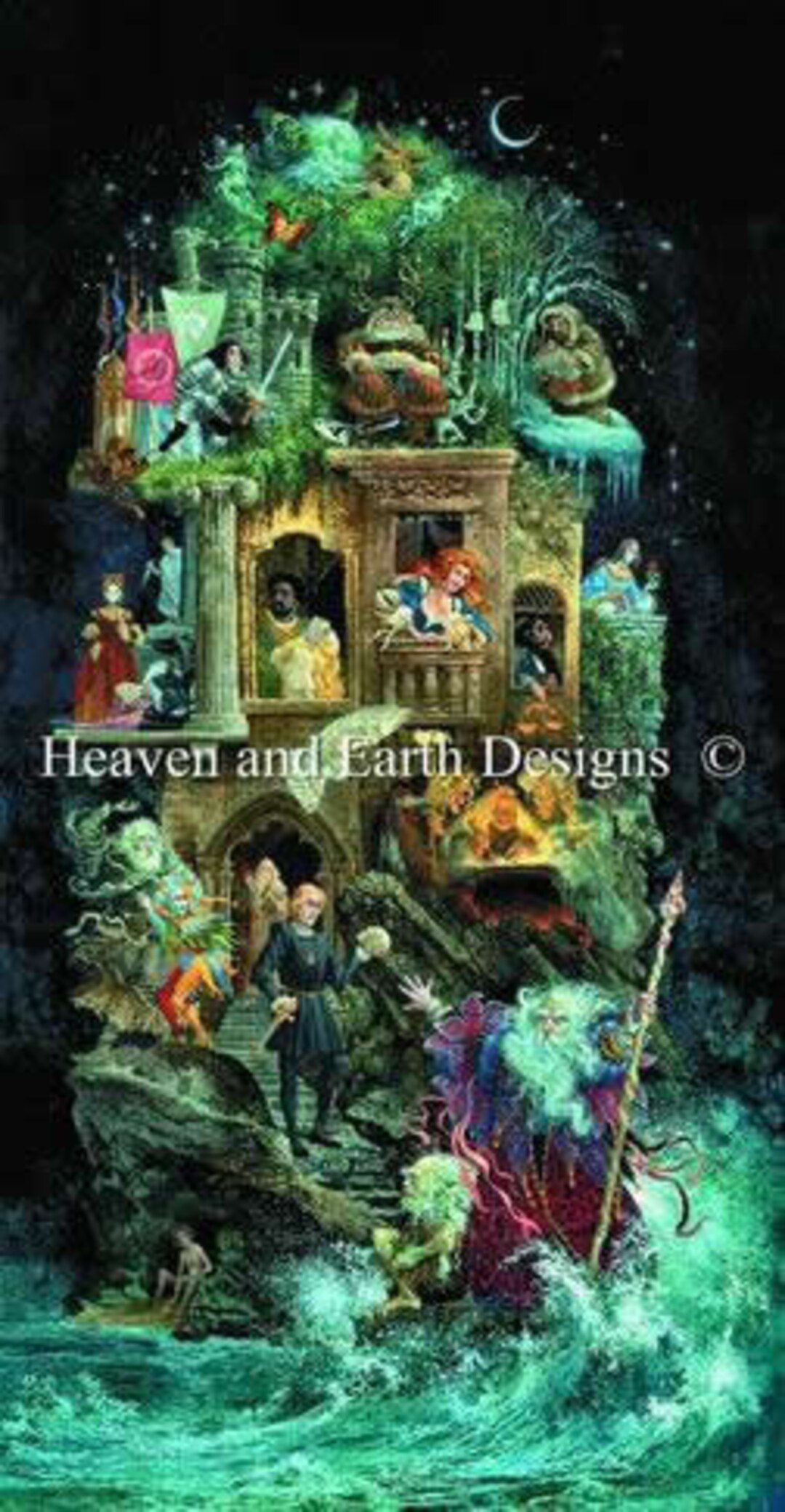 Shakespearean Fantasy - Heaven and Earth Designs - Cross Stitch Chart ...