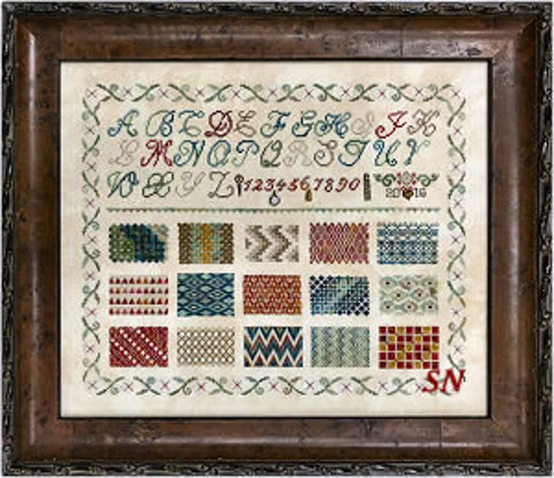 Learning Stitches Sampler Jeannette Douglas Chart and Embellishment Pack - Etsy