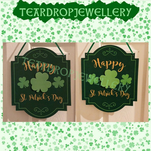 St. Patricks Day Door Hanger - Etsy