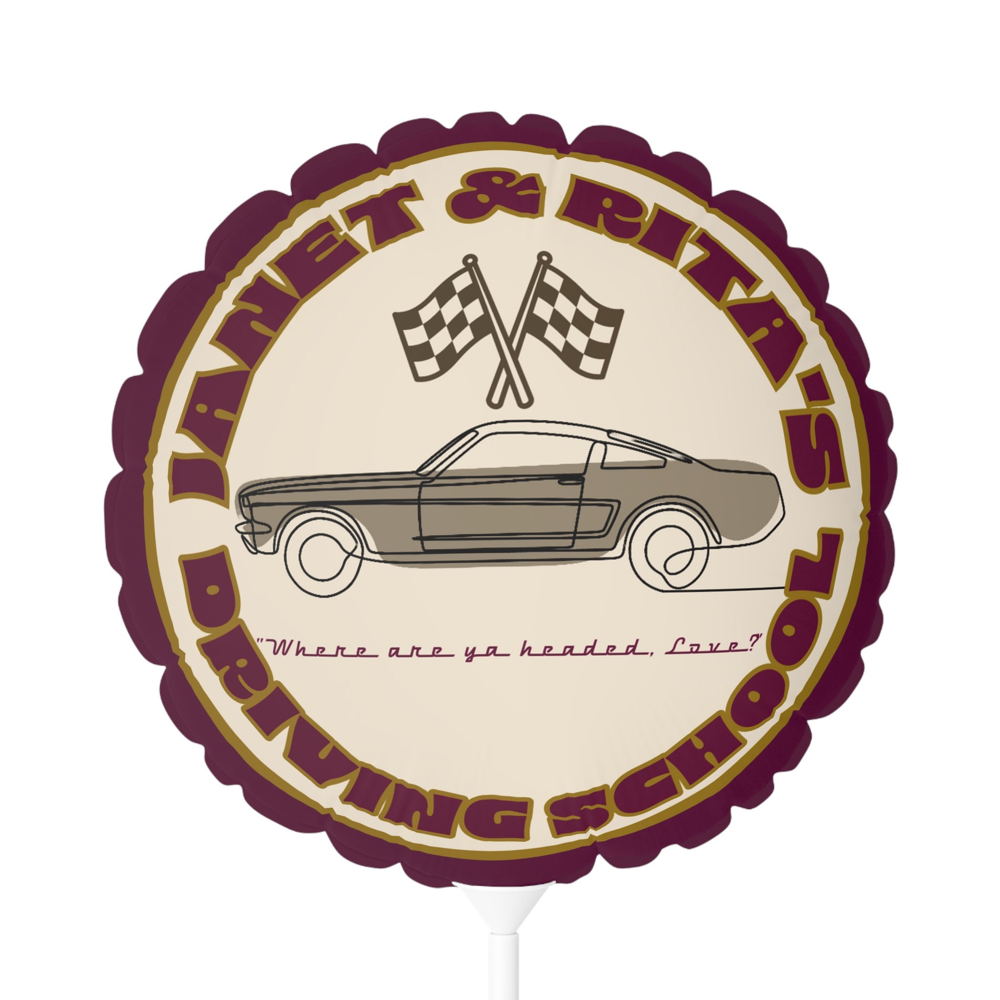 Bluey Bingo Birthday Balloon, Rita's Driving School Balloon round, 11 ...