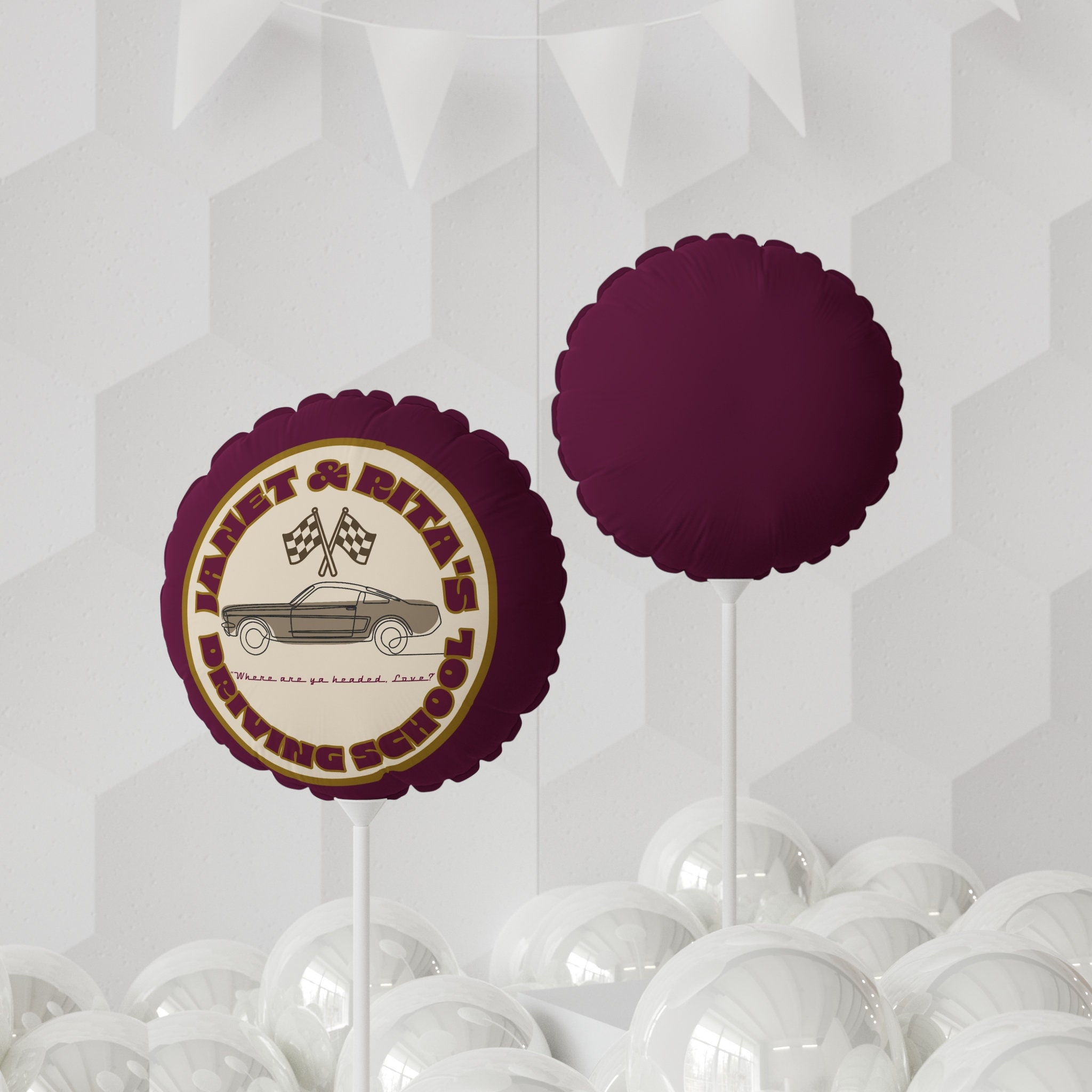 Bluey Bingo Birthday Balloon, Rita's Driving School Balloon round, 11 ...