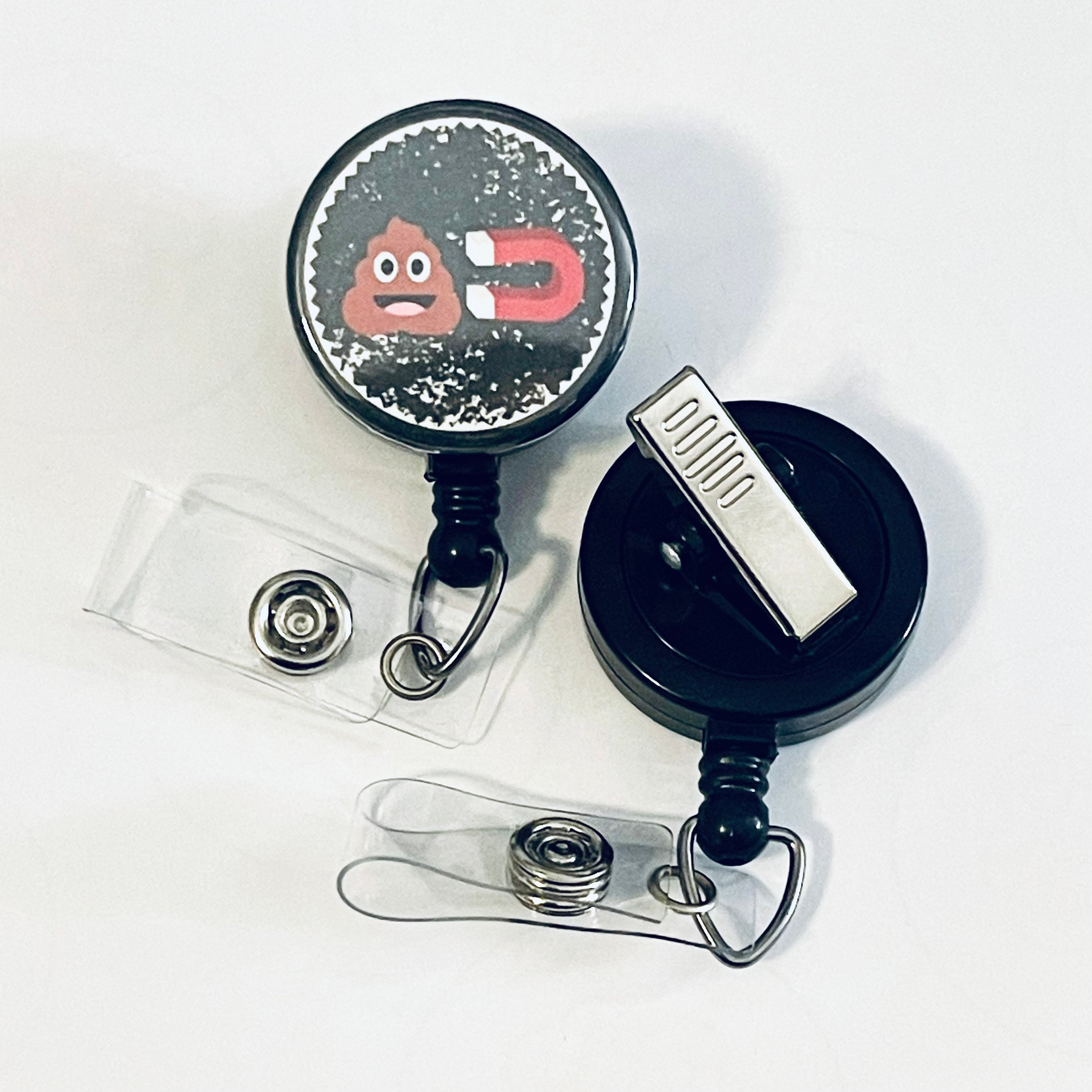 Shit Magnet RN Button Retractable Badge Reel Funny | Etsy