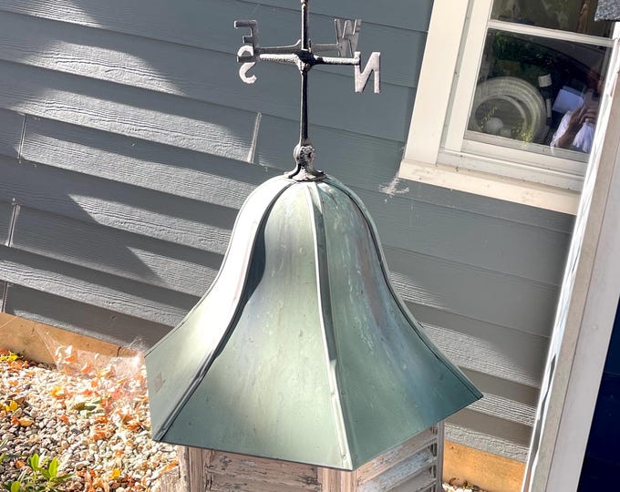 Vintage COPPER CUPOLA and Poodle WEATHERVANE Hand Forged Iron Pick up ...
