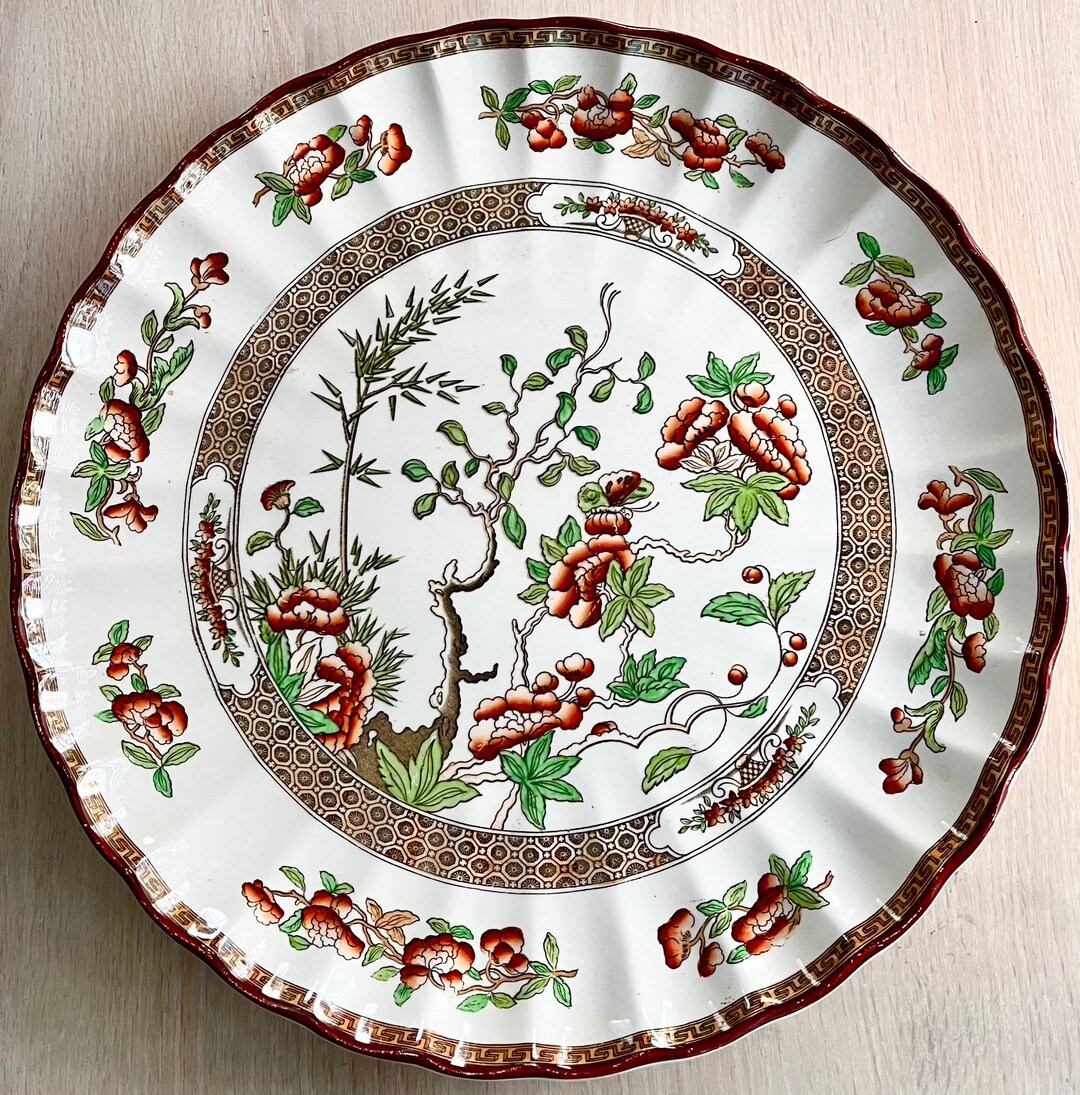 Large SPODE India Tree Platter 13-1/4” - Etsy