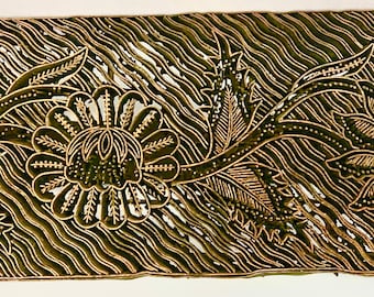 Antique Handmade Indonesian Tjap Batik Copper Floral Stamp 10x7 - Etsy