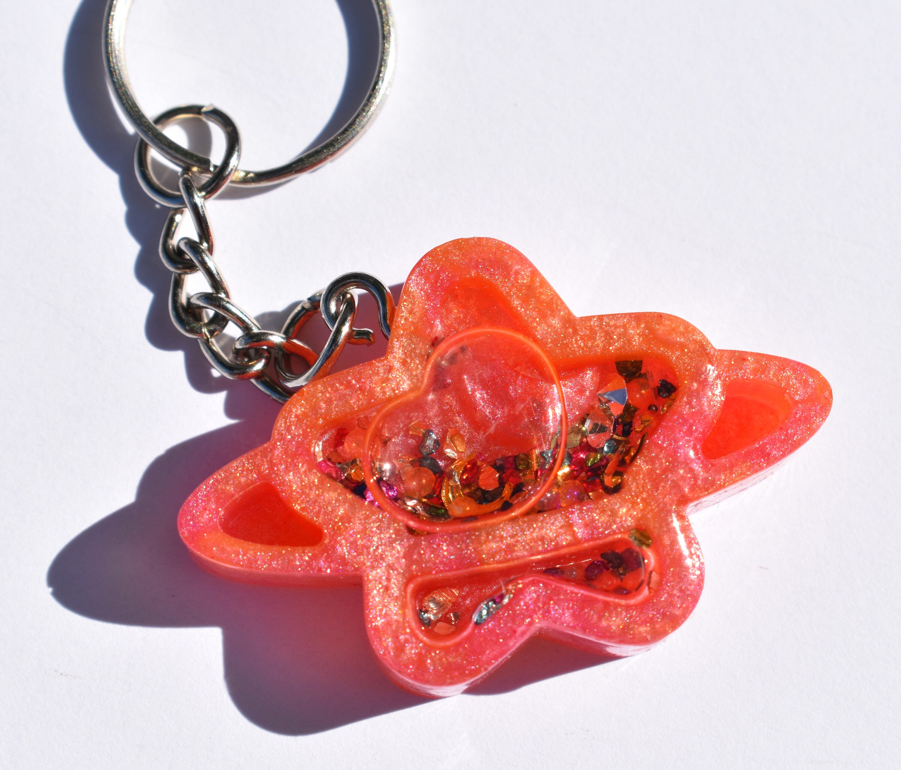 Cosmic Planet Shaker Keychains Space Saturn Planet With Stars Fidget ...