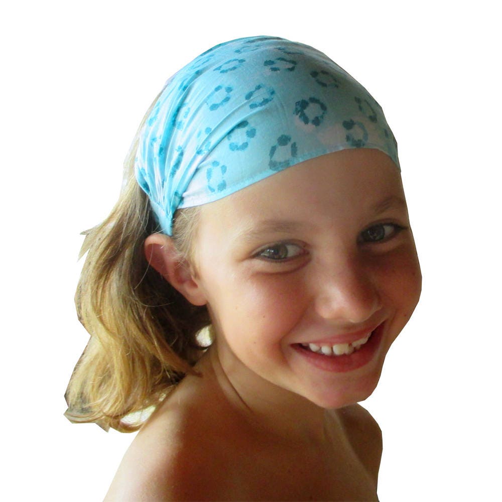 Headband for Girls, Soft Head Wrap, Turquoise Animal Print - Etsy