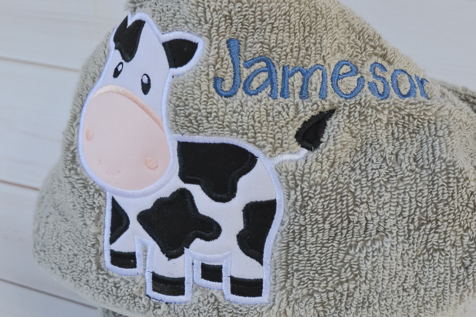 Hooded Towel Cow Towel Farm Gift Birthday Gift for Kids - Etsy