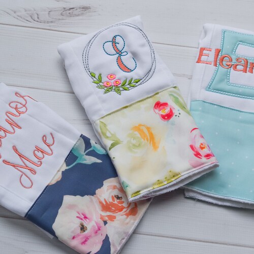 Personalized Burp Cloths Personalized Baby Gift Burp - Etsy