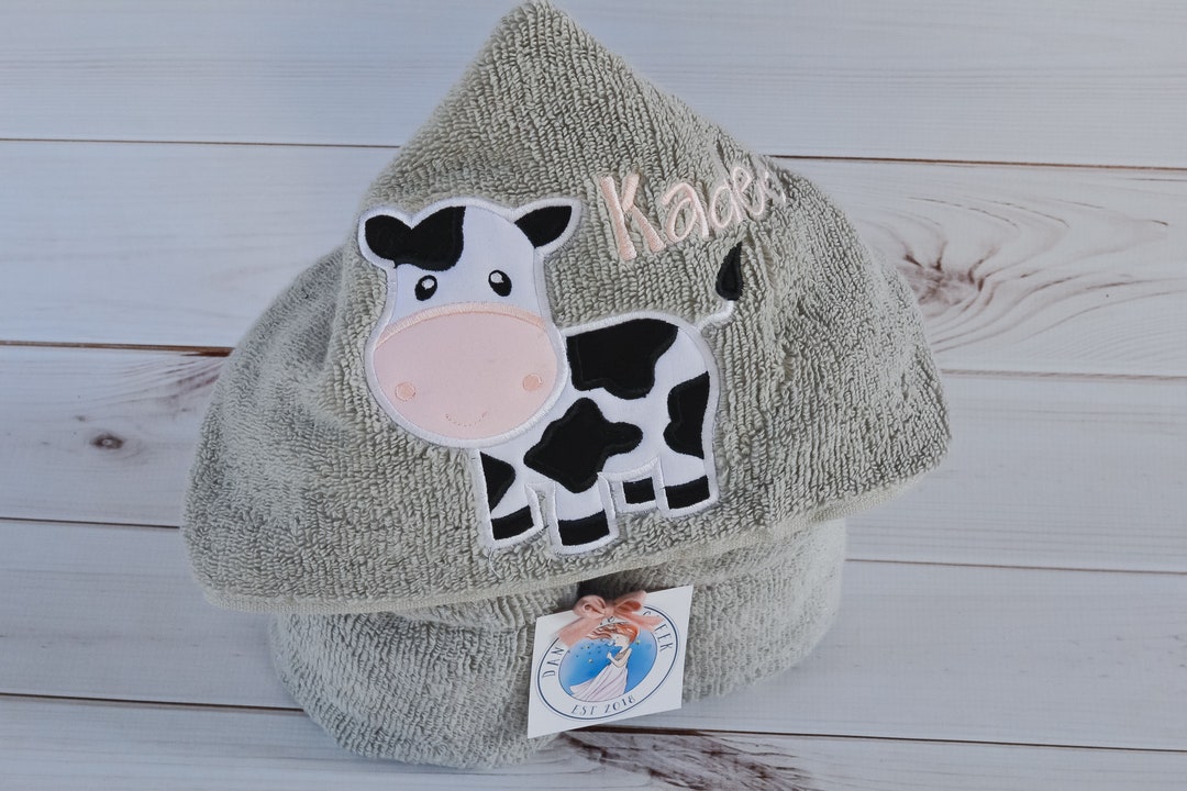 Hooded Towel - Cow Towel - Farm Gift - Birthday Gift for Kids - Kids ...