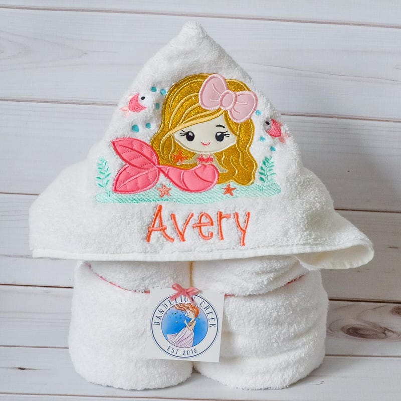 Baby Bath Towel Mermaid - Etsy