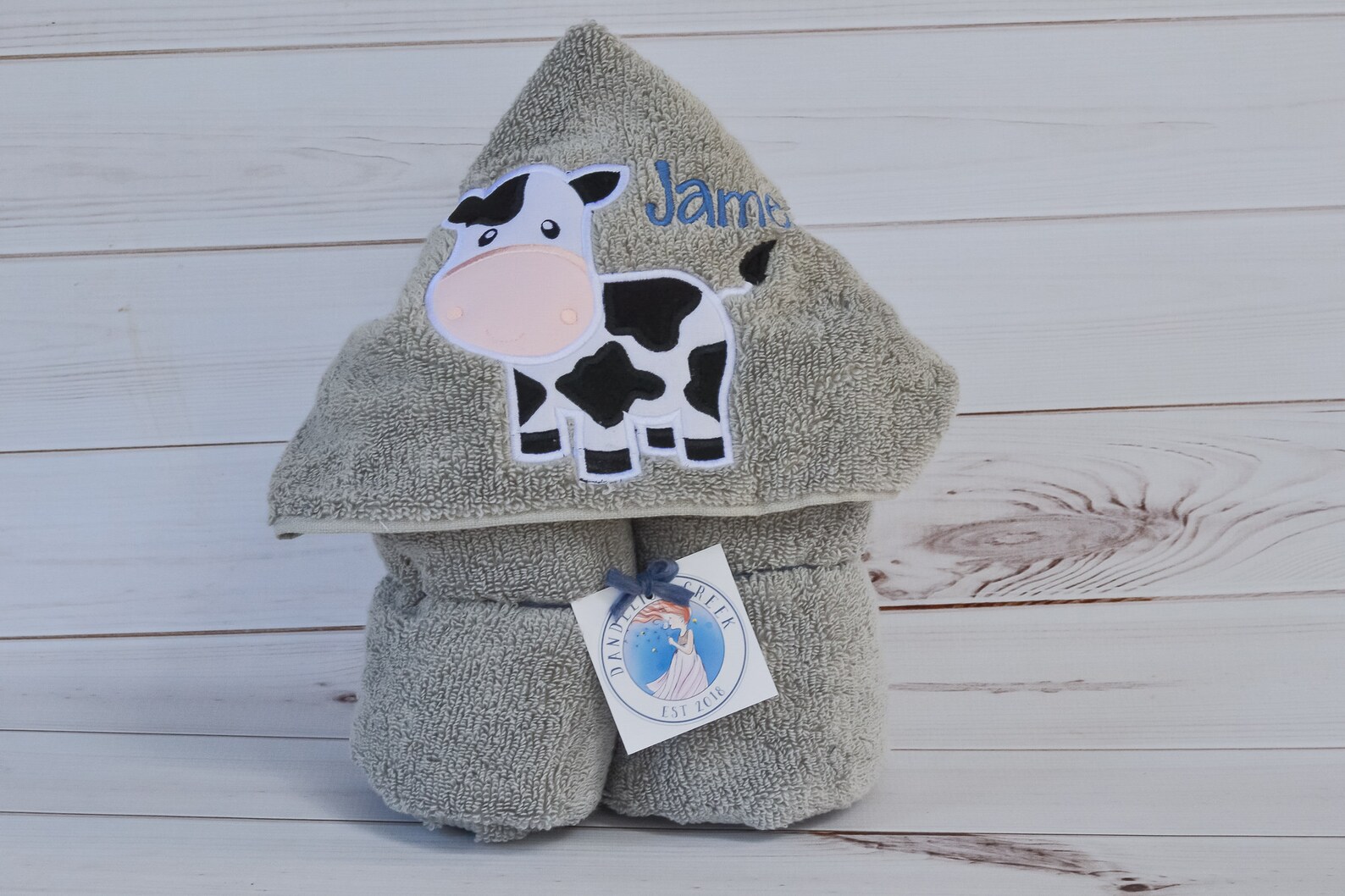 Hooded Towel Cow Towel Farm Gift Birthday Gift for Kids - Etsy