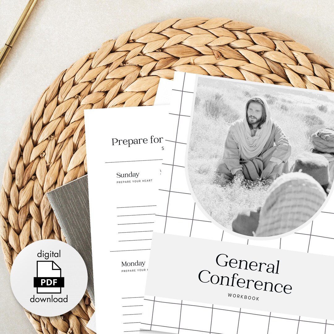 LDS General Conference Workbook: Printable Study Guide (digital ...
