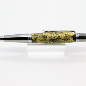 Hand-turned and Hand-drawn Ballpoint Pen "vite" - Etsy