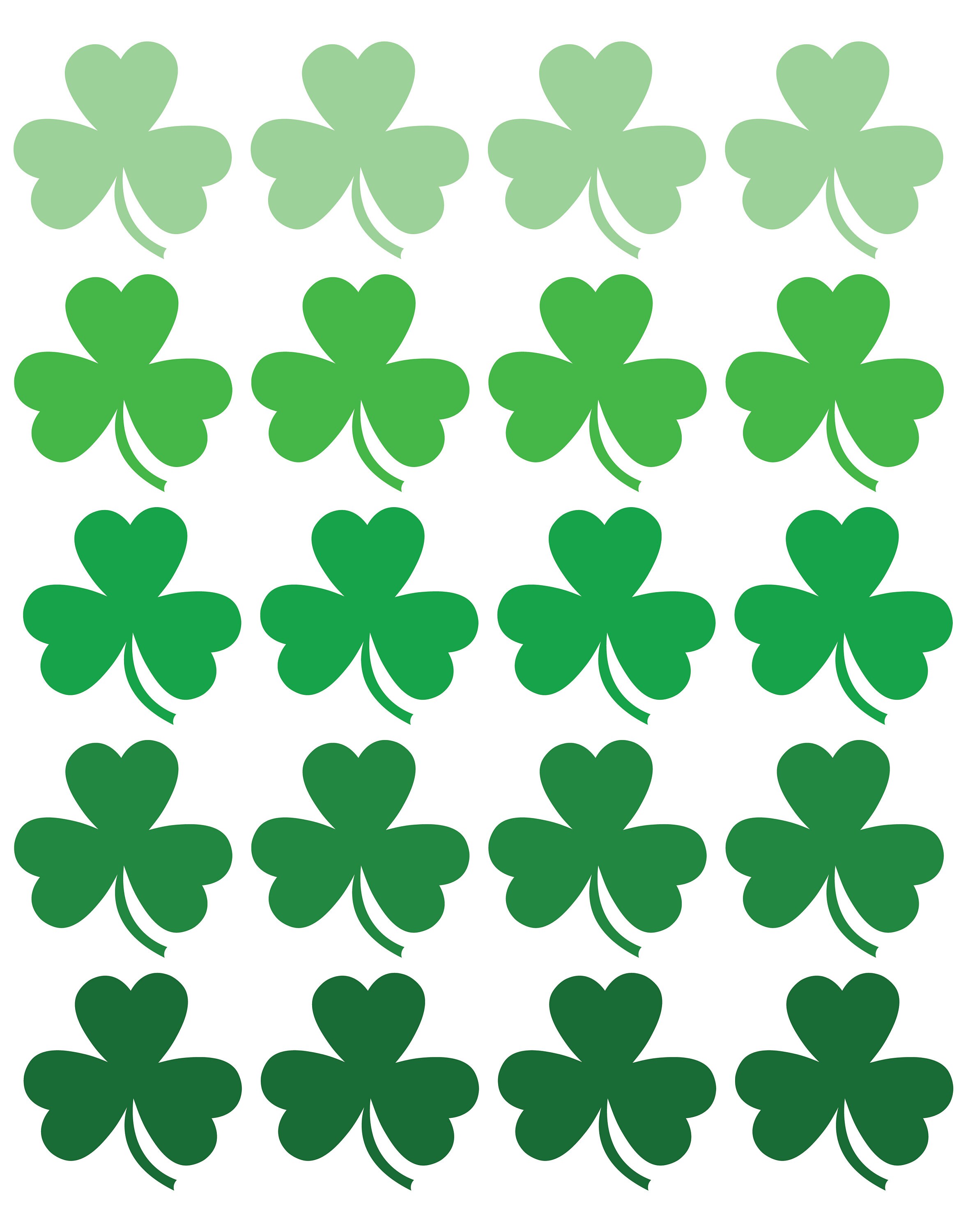 Shamrocks Printable 11 X 14 - Etsy