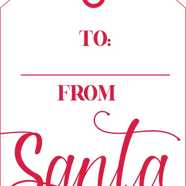Santa Gift Tag - 60+ Gift Ideas for 2024
