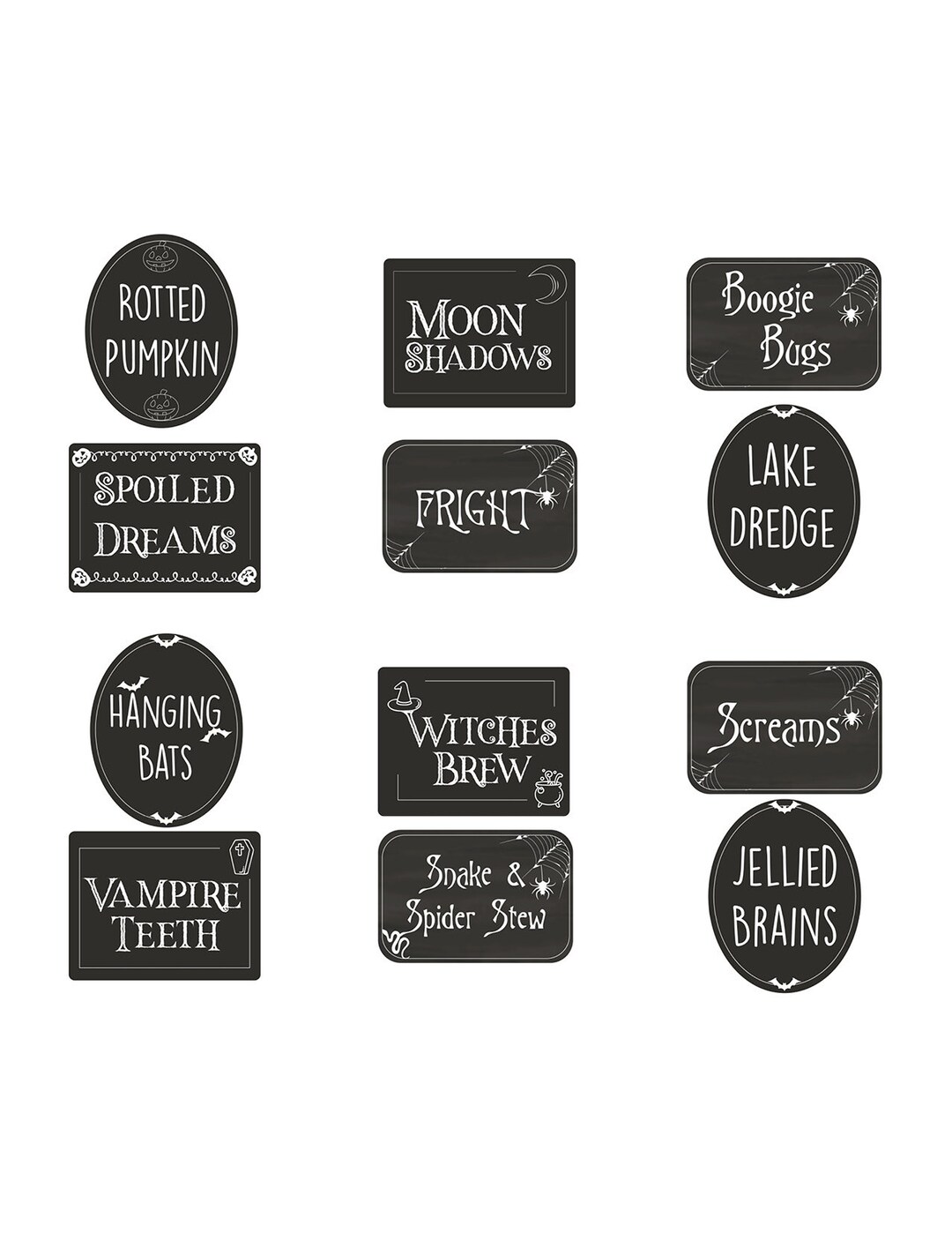 Nightmare Before Christmas Labels Bundle 2 8.5 X 11 Pdfs 2 per Page, 4 ...