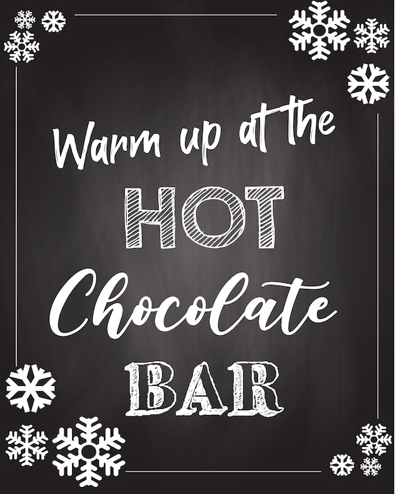 Hot Chocolate Bar Sign | Etsy