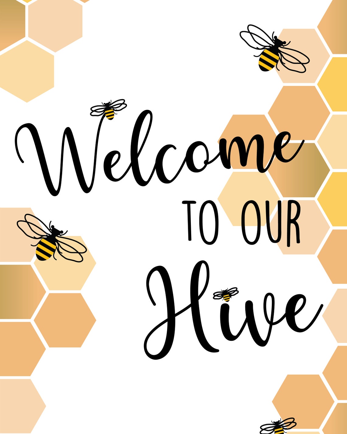 Welcome to Our Hive Sign - Etsy
