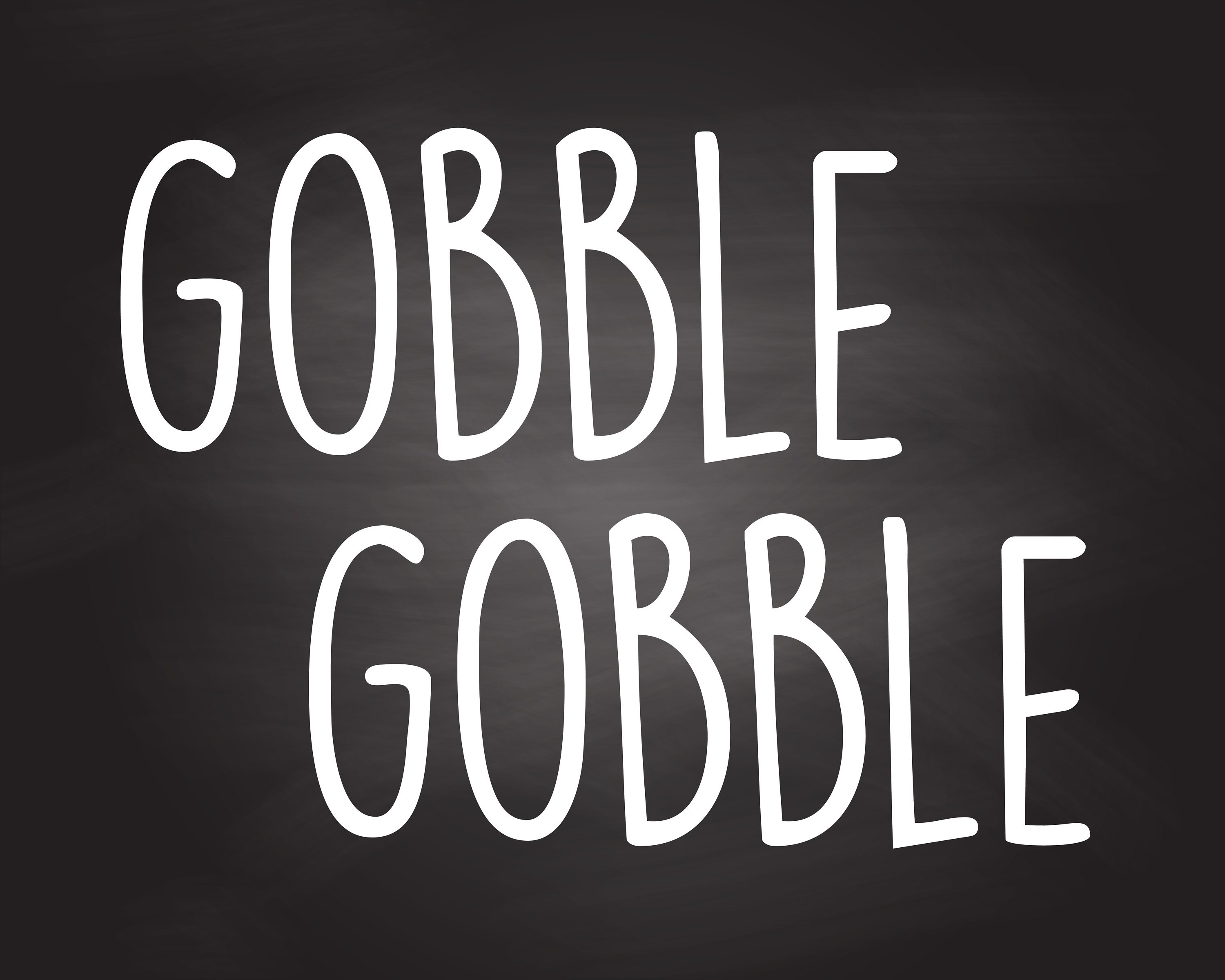 Gobble Gobble Printable | Etsy