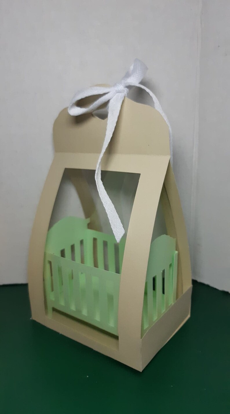 3D Baby Cot Card SVG Templates for Design Space - Etsy