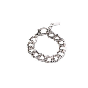 Edgy Chunky Chain Anklet, Silver Cuban Link Anklet, Heavy Adjustable ...