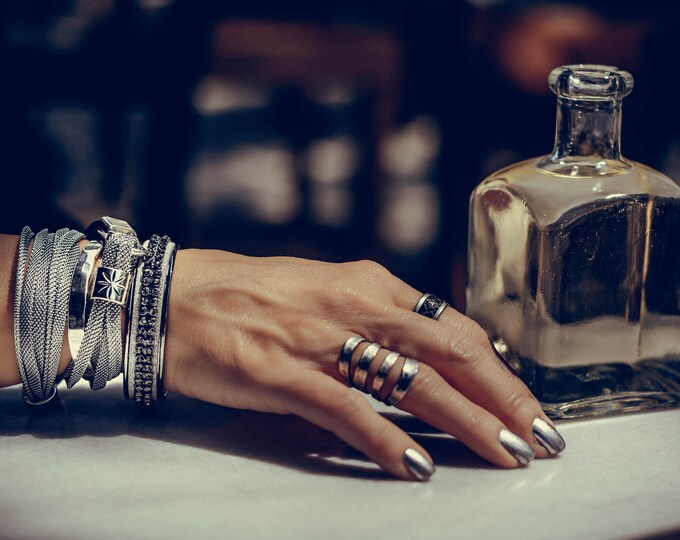 Funky Silver-plated Metal Ring - Etsy