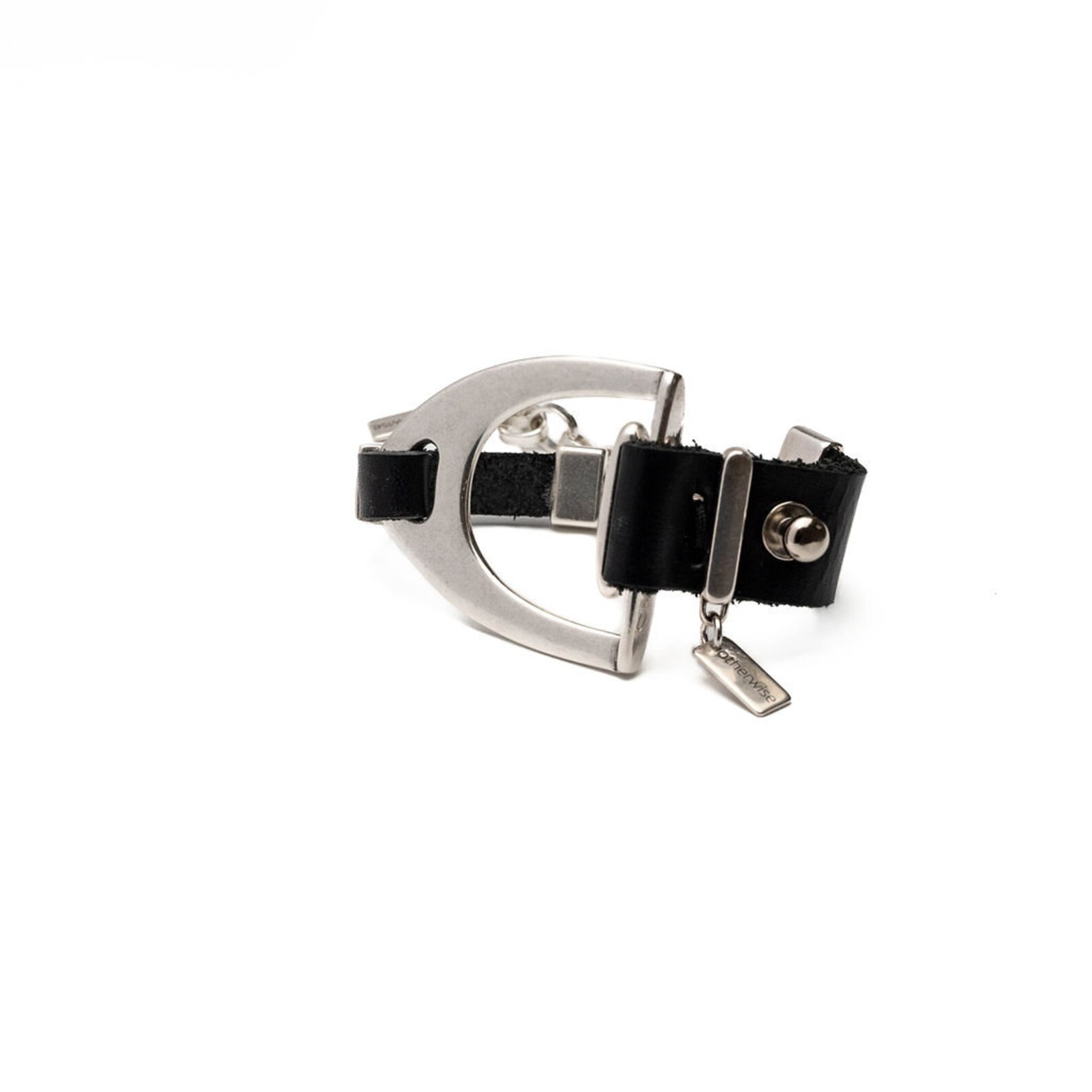 Standout Leather and Metal Stirrup Bracelet, Bold Equestrian Set - Etsy
