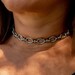 Stainless Steel Oval Link Choker - Etsy