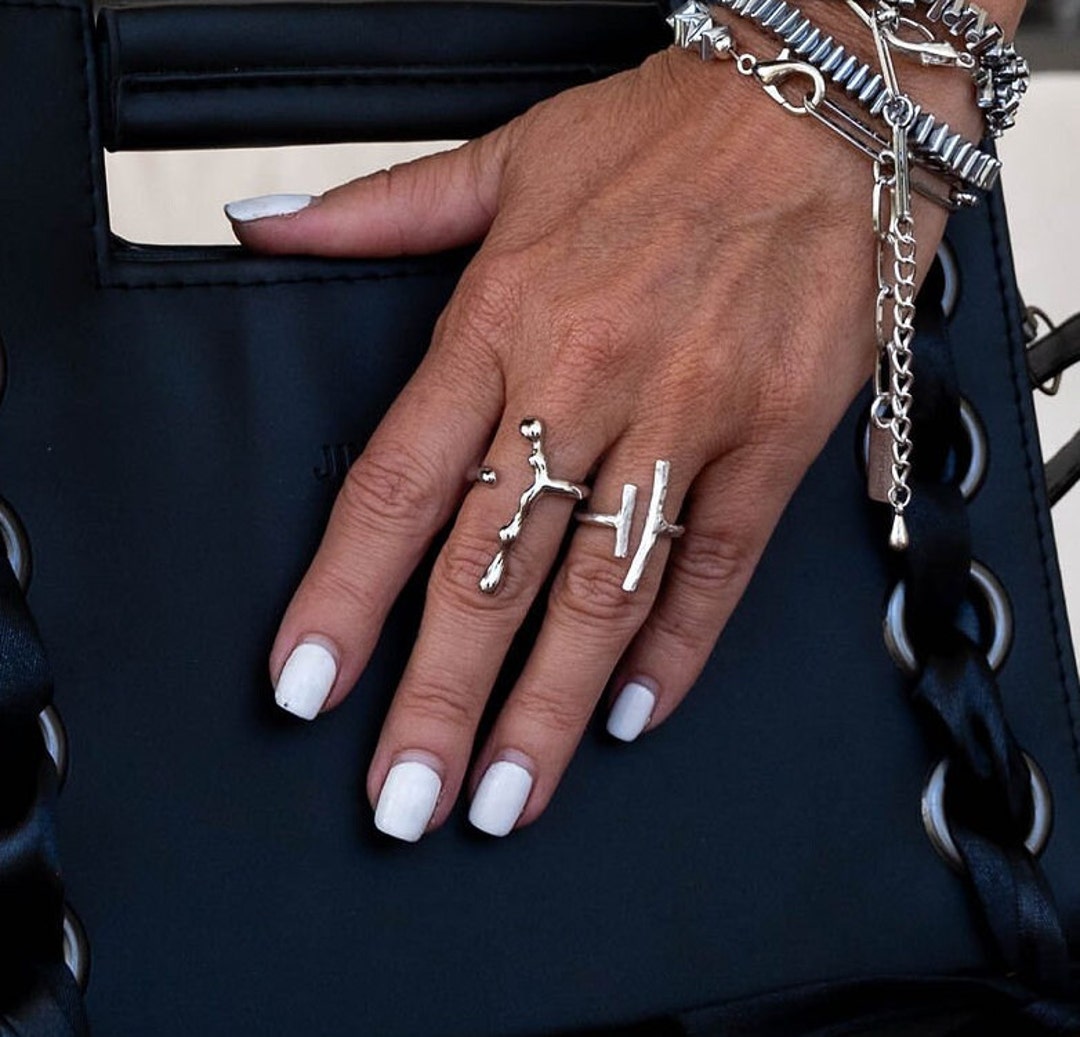 Irregular Funky Rings, Adjustable Statement Rings, Standout Ring - Etsy