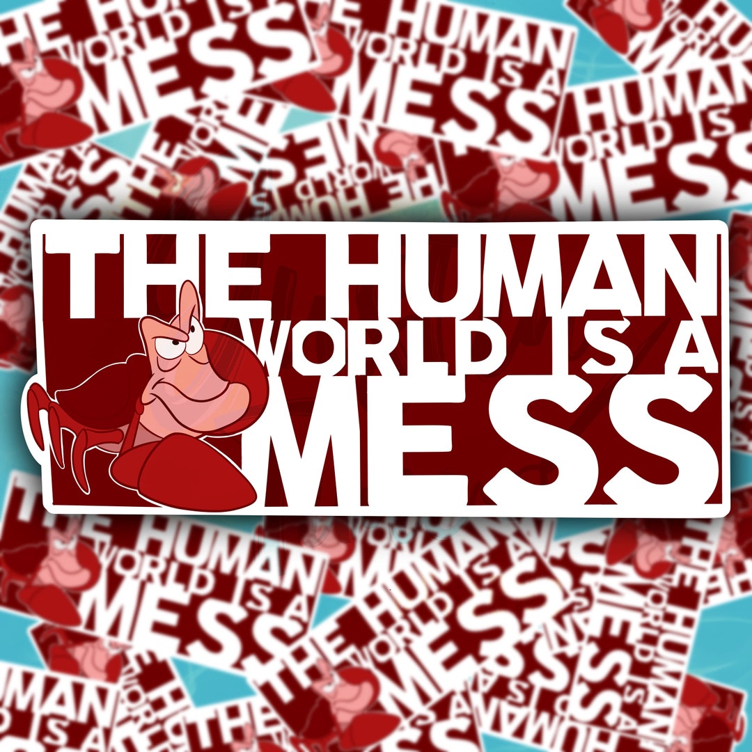 Little Mermaid Sebastian Human World Vinyl Sticker - Etsy