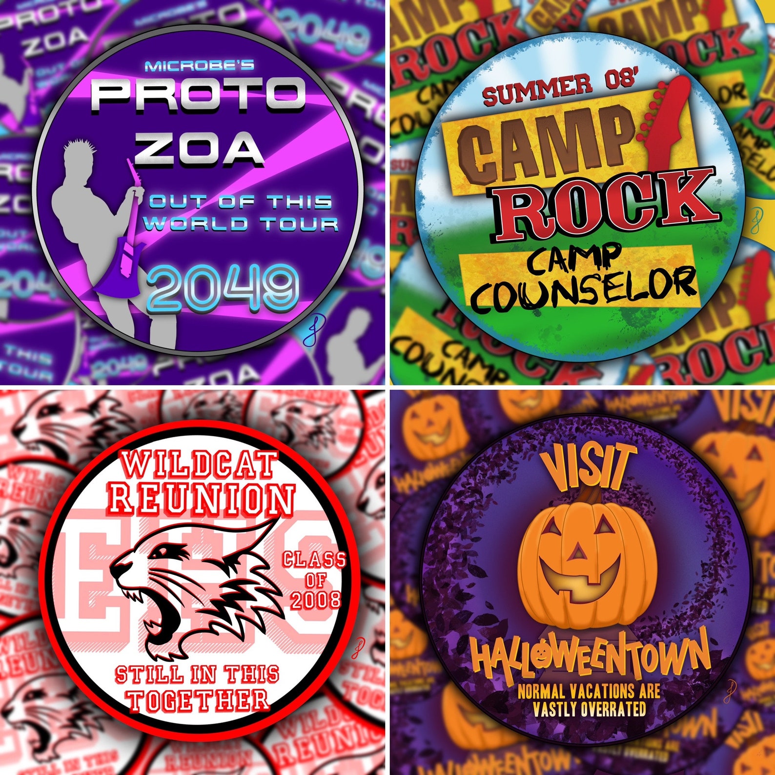 Disney Channel Original Movie Pin Buttons/ DCOM Featuring | Etsy