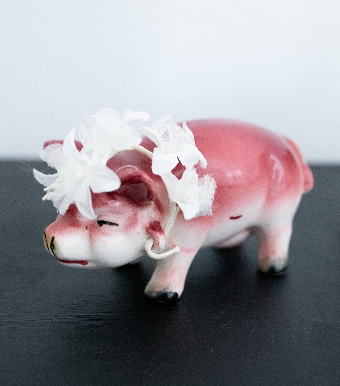 Vintage Ceramic Pigs, Ceramic Pig Planter, 1940s 50s 60s Pig Figurines ...