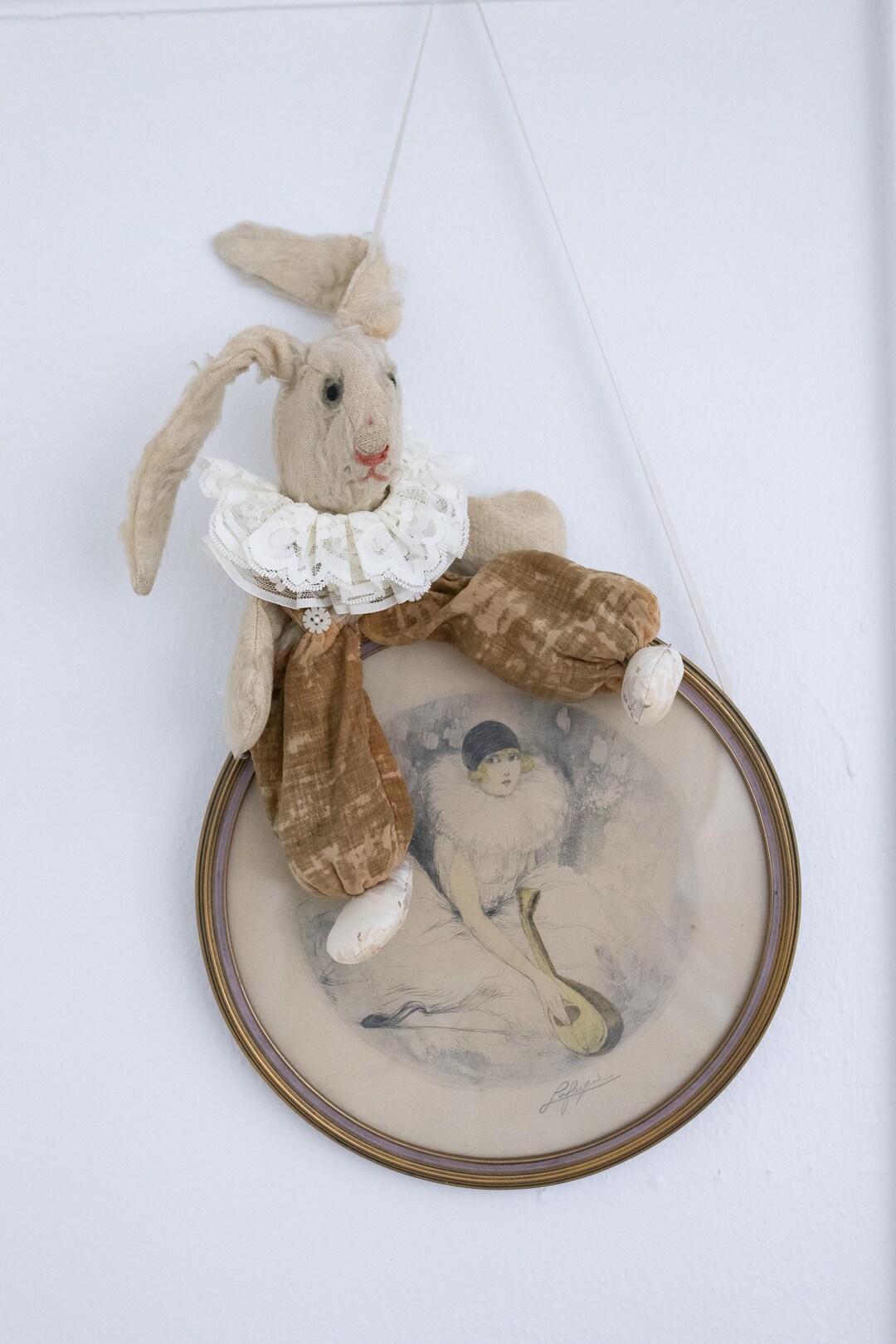 Antique Stuffed Bunny Toy, Antiqued Rabbit 1930s 1940s 1950s', Antique ...