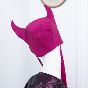 Devil Horn Bonnet With Corset Belt Tail and Cape, Devil Costume ...