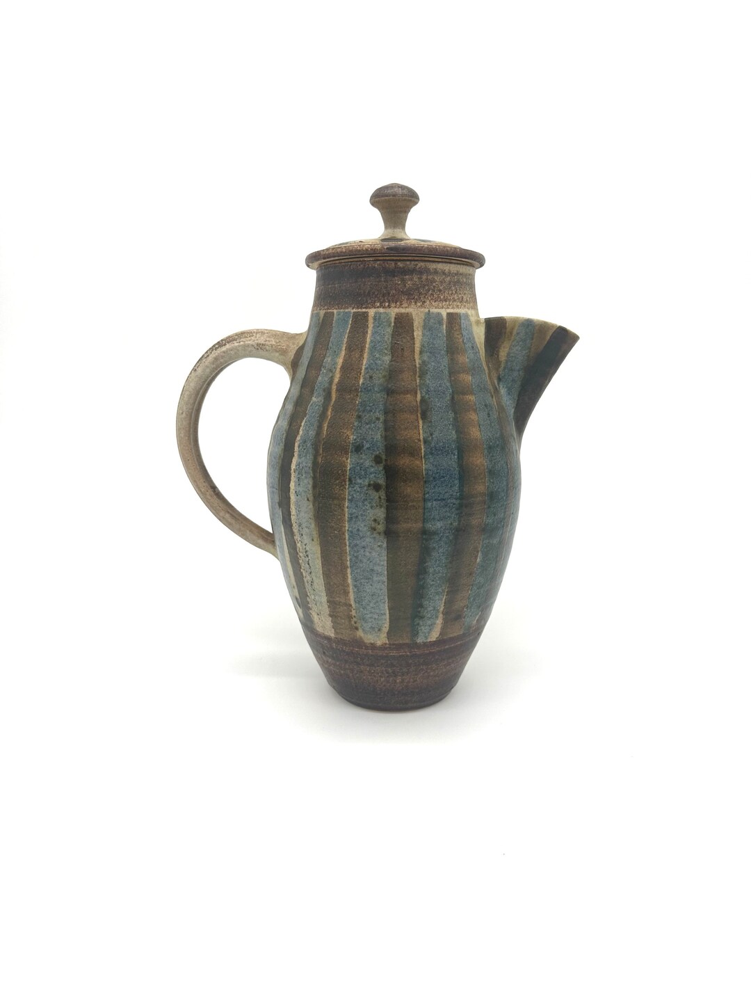 Frank Willet 1960s California Studio Pottery Stoneware Coffee Pot, Mid ...